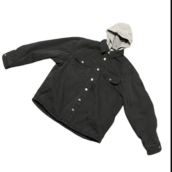 Jachs | Jackets & Coats | Jachs New York Black Lined Hooded Cotton ...